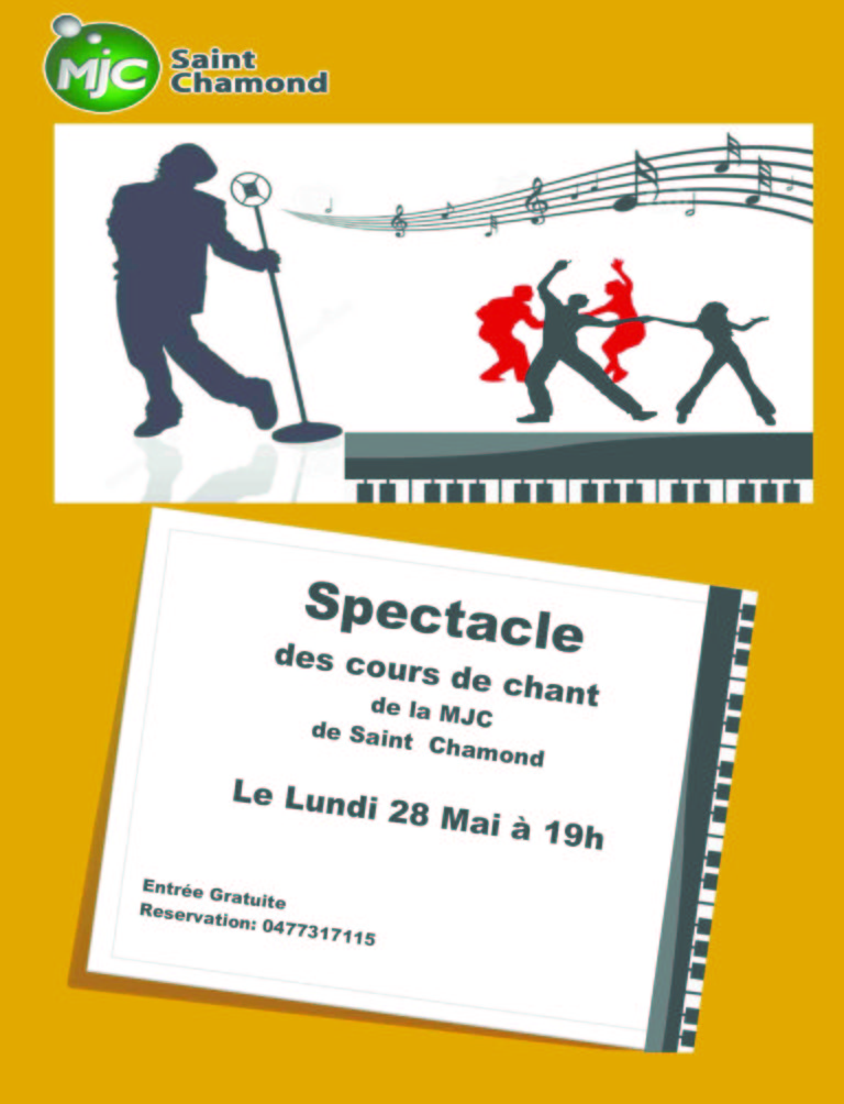 Spectacle de chant de la MJC – MJC de Saint-Chamond